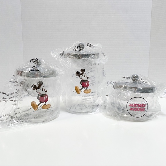 Disney | Kitchen | New Disney Mickey Mouse 3piece Canister Set | Poshmark